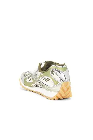 Bottega Veneta Orbit Sneaker - Mud & White