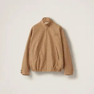 Miu Miu Checked Canvas Blouson Jacket