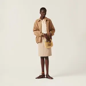Miu Miu Checked Canvas Blouson Jacket