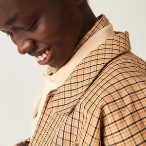 Miu Miu Checked Canvas Blouson Jacket