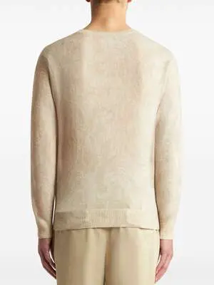 Etro Paisley Intarsia-knit Jumper - Neutrals