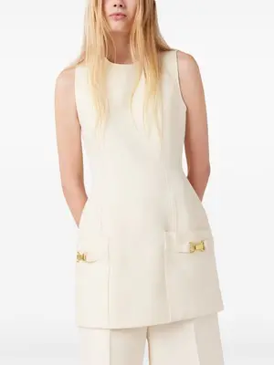 Stella McCartney Moulded Sleeveless Dress - White