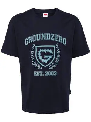 GROUND ZERO Logo-print Cotton T-shirt