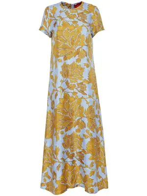 La DoubleJ Floral-print Maxi Dress