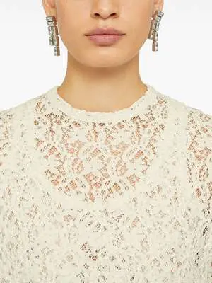 JIL SANDER Short-sleeved Lace T-shirt