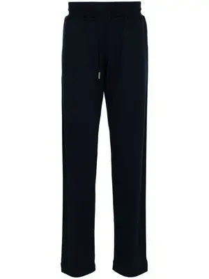 Kiton Cotton Tapered Track Pants - Blue