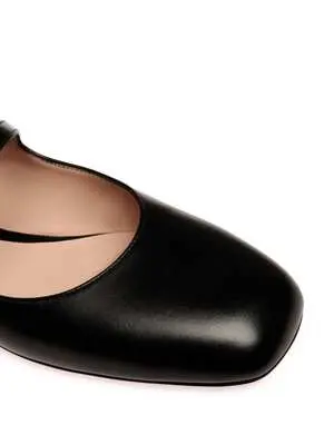 Bally Brushed Leather Mary Jane Shoes