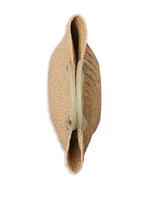 Burberry Woven Raffia Tote Bag
