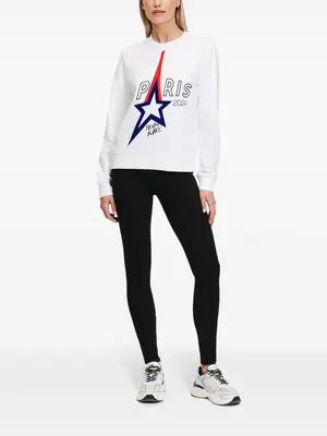 Karl Lagerfeld Paris Organic-cotton Sweatshirt - White