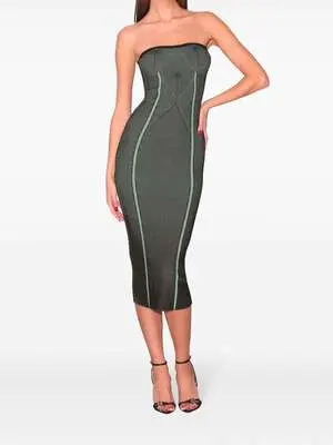 FLEUR DU MAL Ribbed-knit Tube Dress