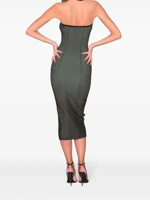 FLEUR DU MAL Ribbed-knit Tube Dress