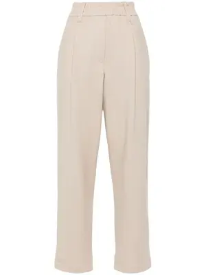 Brunello Cucinelli Cropped Tapered Track Pants