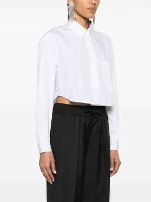 Isabel Marant Étoile Fleora Cropped Shirt - White