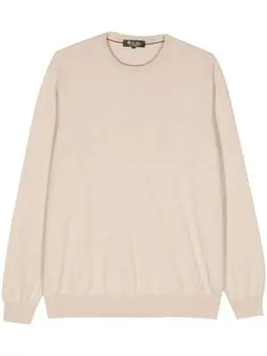 Loro Piana Knitted Cashmere Jumper - Neutrals