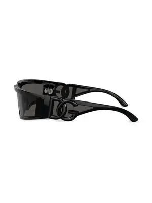 Dolce & Gabbana Logo Wraparound Sunglasses