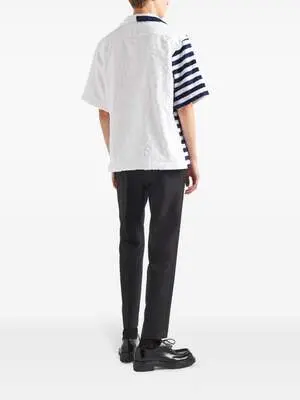 Prada Double Match Heavy Cotton Shirt - White | Editorialist