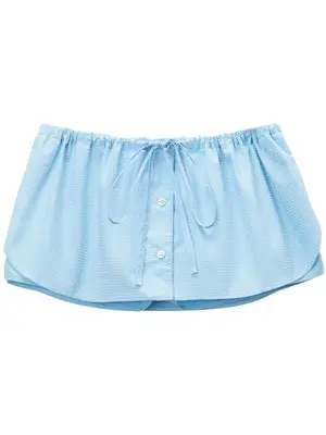 Alexander Wang Crystal-embellished Skort - Blue