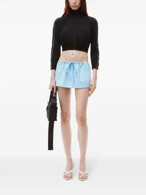 Alexander Wang Crystal-embellished Skort - Blue