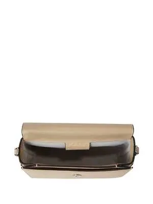 Karl Lagerfeld Signature Fan Leather Crossbody Bag