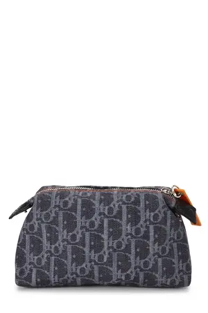 Dior Trotter Denim Flight Pouch - Blue