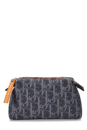 Dior Trotter Denim Flight Pouch - Blue