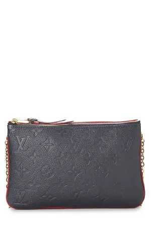 LOUIS VUITTON Color Empreinte Double Zip Pochette