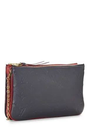 LOUIS VUITTON Color Empreinte Double Zip Pochette