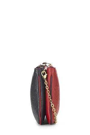 LOUIS VUITTON Color Empreinte Double Zip Pochette