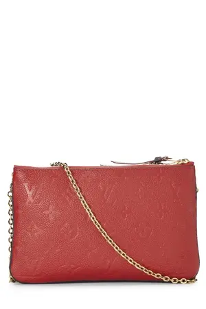 LOUIS VUITTON Color Empreinte Double Zip Pochette