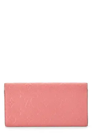 LOUIS VUITTON Monogram Empreinte Emilie Wallet - Pink