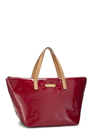 LOUIS VUITTON Monogram Vernis Bellevue Tote - Red