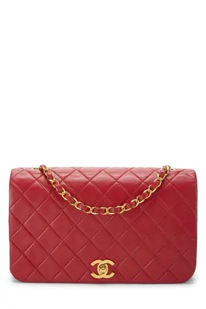 Chanel Quilted Lambskin Small Full Flap Bag - Black
