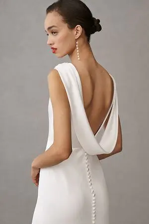 Jenny Yoo Nessa Satin Wedding Gown