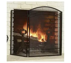 SHELTERLOGIC Black Fireplace Classic Screen