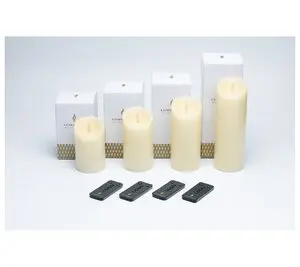 LUMINARA Set Of 3.0' Diameter Flameless Can Dles - One-color