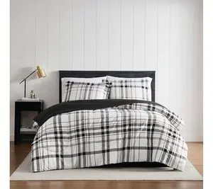 London Fog Charlotte Plaid Twin Xl 2-piece Comf Orter Set - One-color