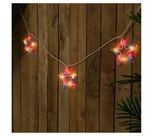 NORTHLIGHT 5' Patriotic Star 4th Of July Ghts - One-color