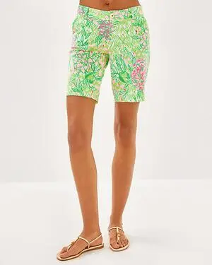 LILLY PULITZER Natia Knit Short - Fauna Green Lime Feeling Good