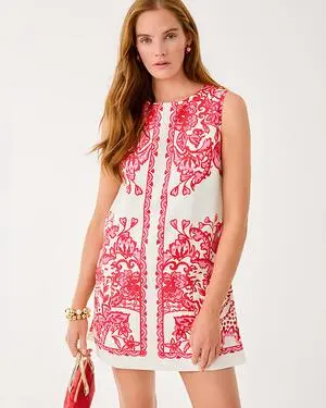 Lilly Pulitzer® Sadie Shift Romper - Coconut Spicy Socialite Engineered Romper