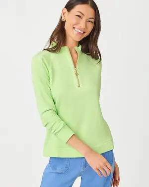 LILLY PULITZER Ashlee Half-zip Pullover - Pistachio Macaron