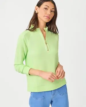 LILLY PULITZER Ashlee Half-zip Pullover - Pistachio Macaron