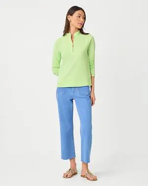 LILLY PULITZER Ashlee Half-zip Pullover - Pistachio Macaron