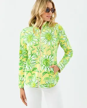 Lilly Pulitzer® Upf 50+ Leona Zip-up Jacket - Limoncello Sunbelievable