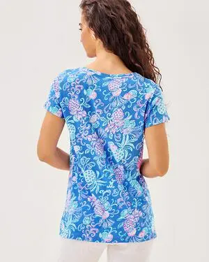 Lilly Pulitzer® Meredith Tee - Sunwashed Blue Citrus Crush