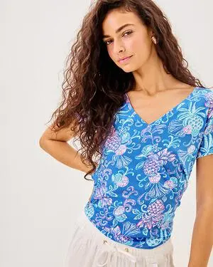 Lilly Pulitzer® Meredith Tee - Sunwashed Blue Citrus Crush
