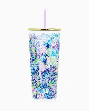 Lilly Pulitzer® Tumbler With Straw Multi Shell Of A Party