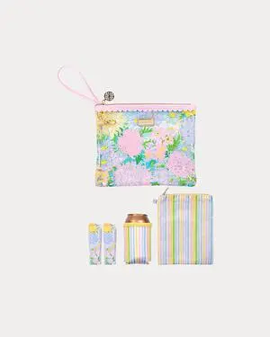 LILLY PULITZER Beach Day Pouch Multi Lilly Garden Home