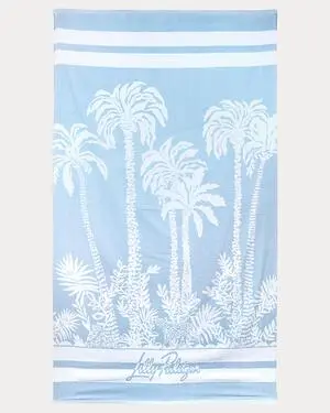 LILLY PULITZER Beach Towel Bluette Palms Way Home