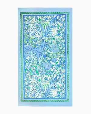 LILLY PULITZER Beach Towel - Hydra Blue Dandy Lions