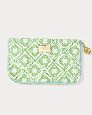 LILLY PULITZER Passport Travel Wallet - Coconut Bamboo Logo Trellis